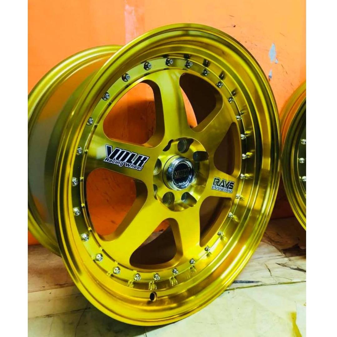 SPORT RIM 17inch VOLK RAYS GOLD VIOS CITY WAJA, Auto Accessories on ...