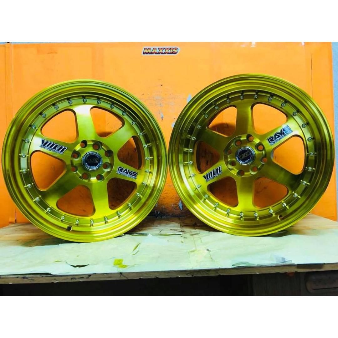 SPORT RIM 17inch VOLK RAYS GOLD VIOS CITY WAJA, Auto Accessories on ...