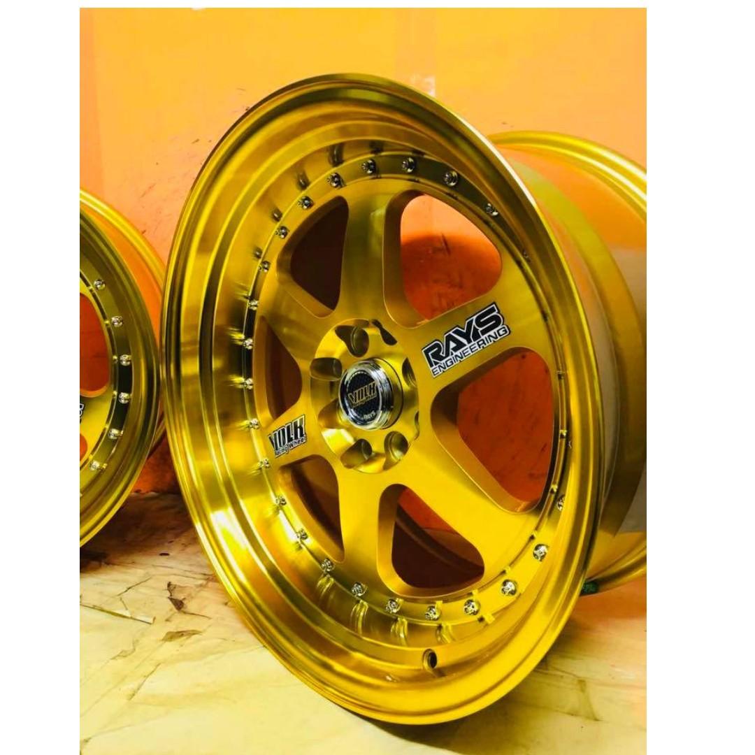 SPORT RIM 17inch VOLK RAYS GOLD VIOS CITY WAJA, Auto Accessories on ...