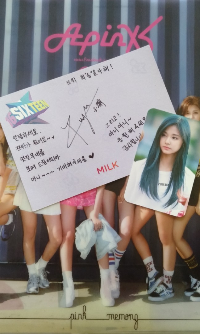 Twice Tzuyu Signed + Handwritten message Card, Hobbies & Toys ...