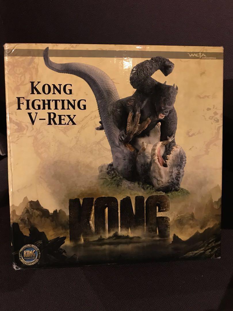 Weta King Kong Fighting V-Rex Small Stall Statue Rare, Hobbies & Toys, Toys & Games on Carousell