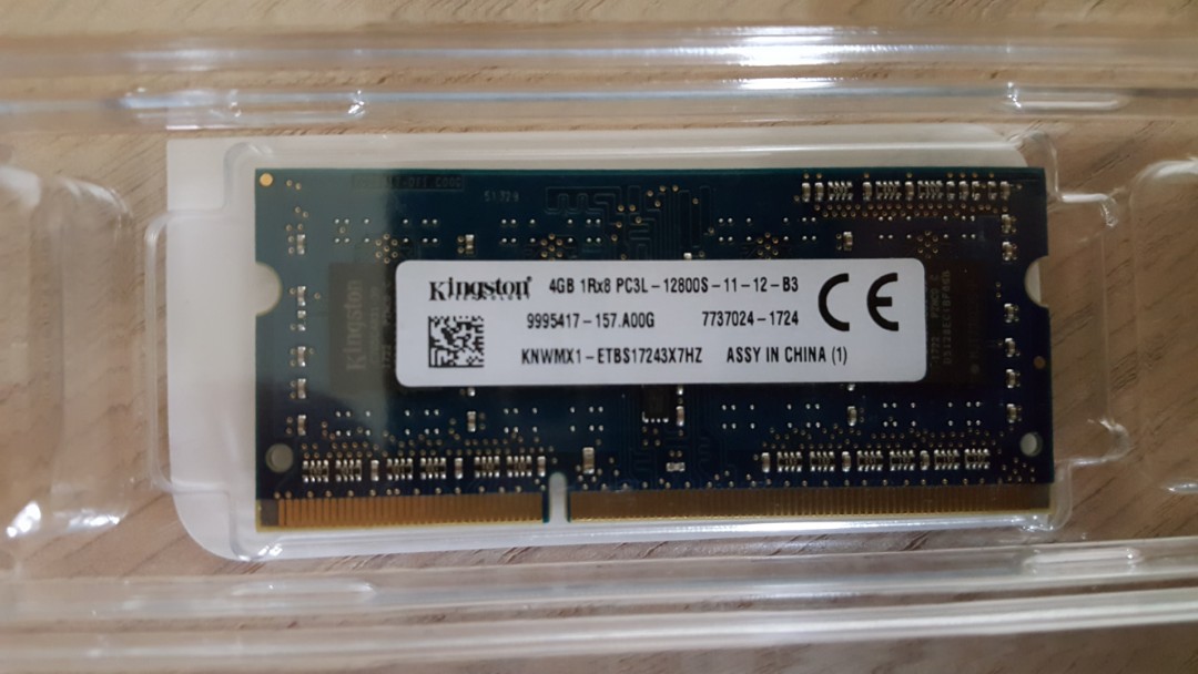 4GB ddr3L laptop ram (kingston), Computers & Tech, Parts & Accessories ...