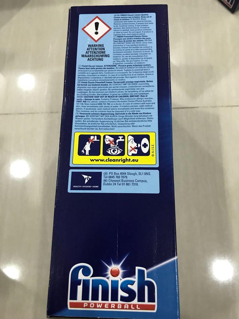 "Finish" Dishwasher Detergent Tablet Form (110 tablet), Furniture ...