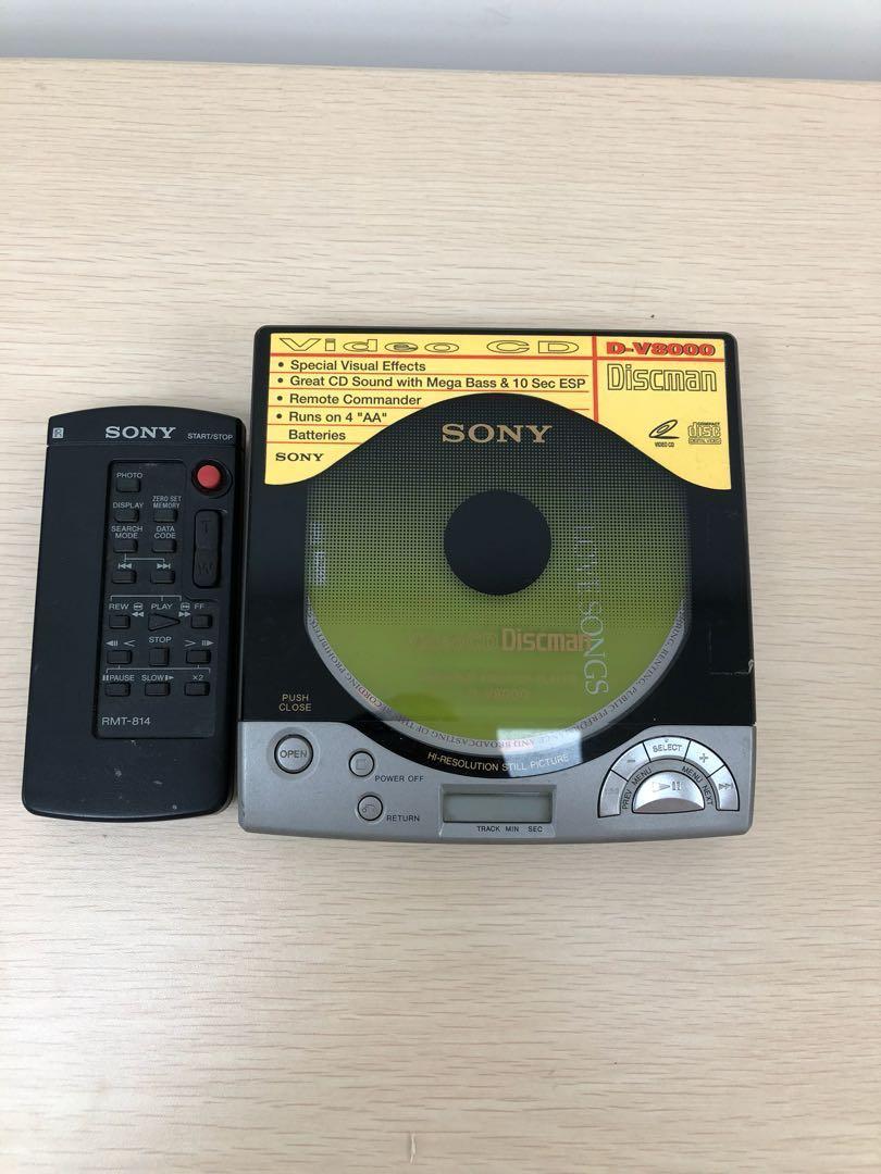 絕種 Sony Discman Walkman CD VCD 隨身播 D-V8000 *現況出售, 興趣及遊戲, 音樂、樂器 & 配件, 音樂 ...