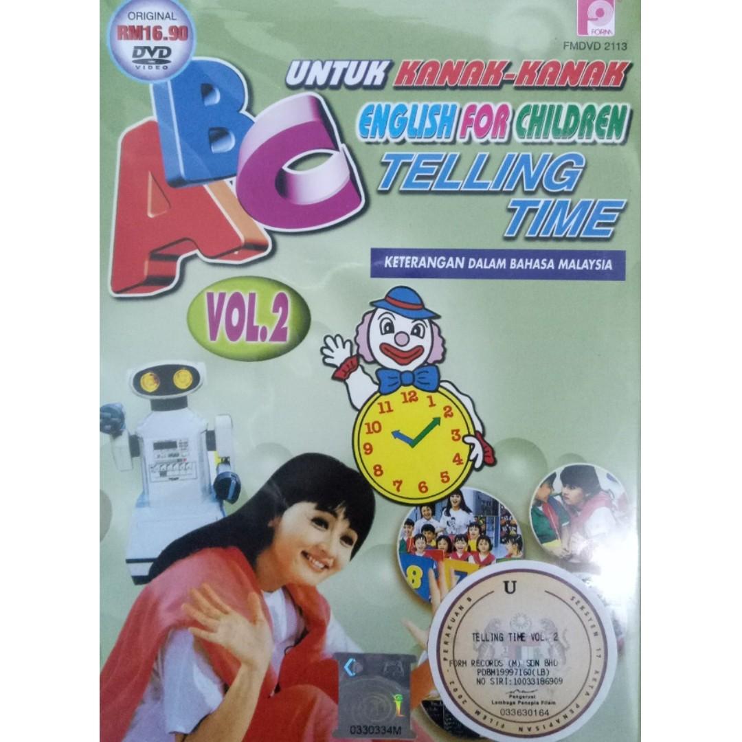 ABC English For Children Telling Time Untuk Kanak-kanak Vol.2 DVD ...