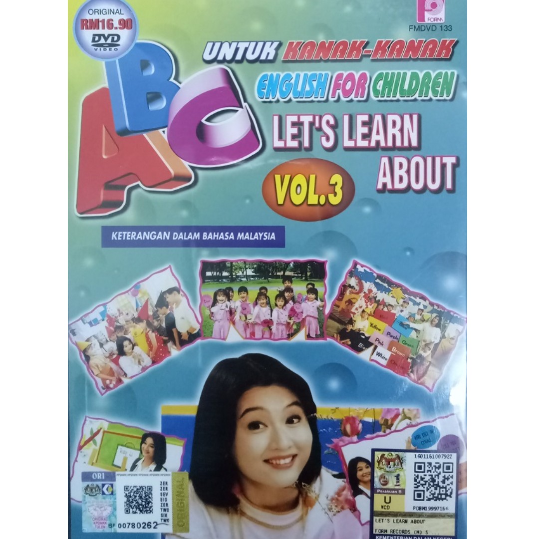 ABC English For Children Telling Time Untuk Kanak-kanak Vol.3 DVD ...