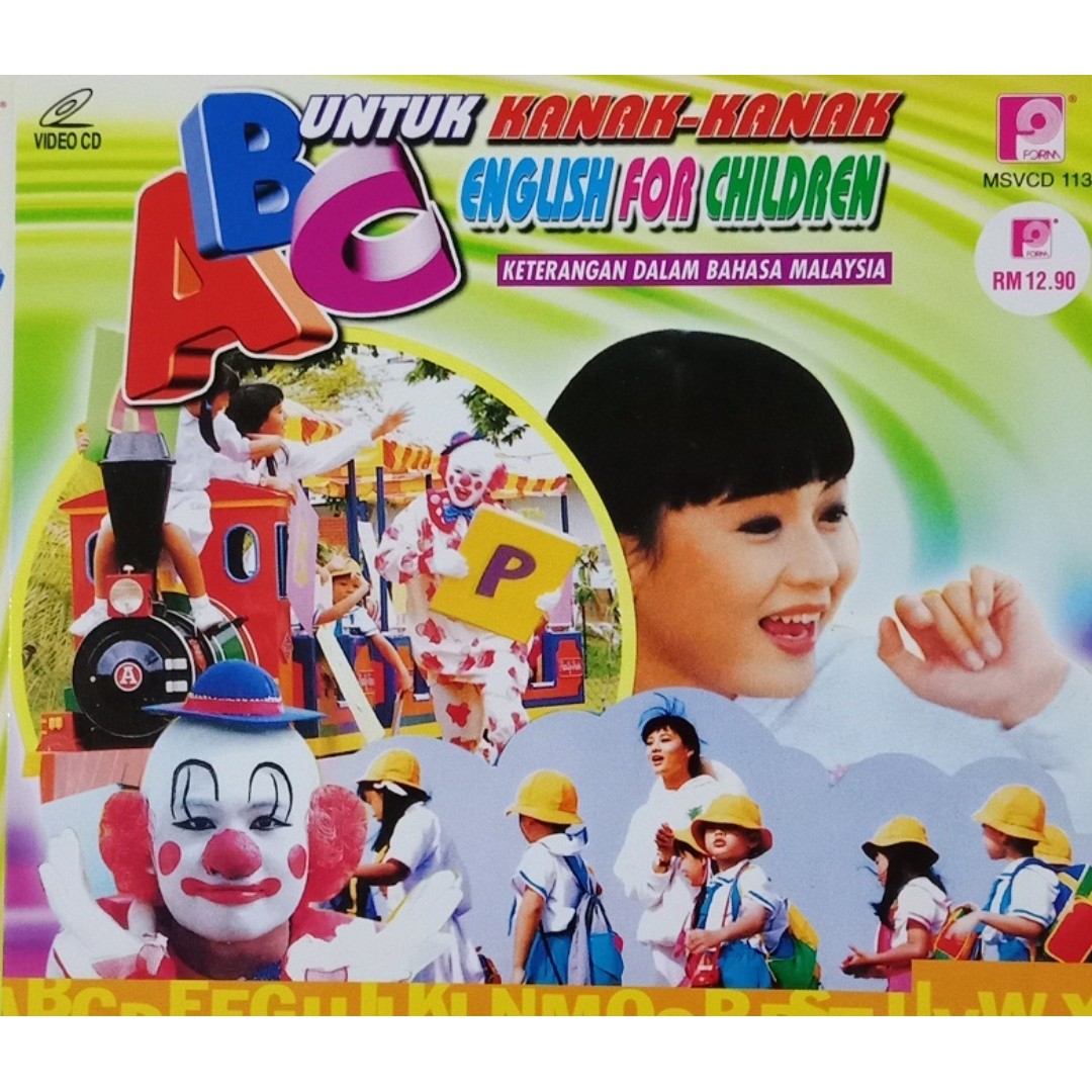 ABC English For Children Untuk Kanak-kanak Vol.1 VCD, Hobbies & Toys ...