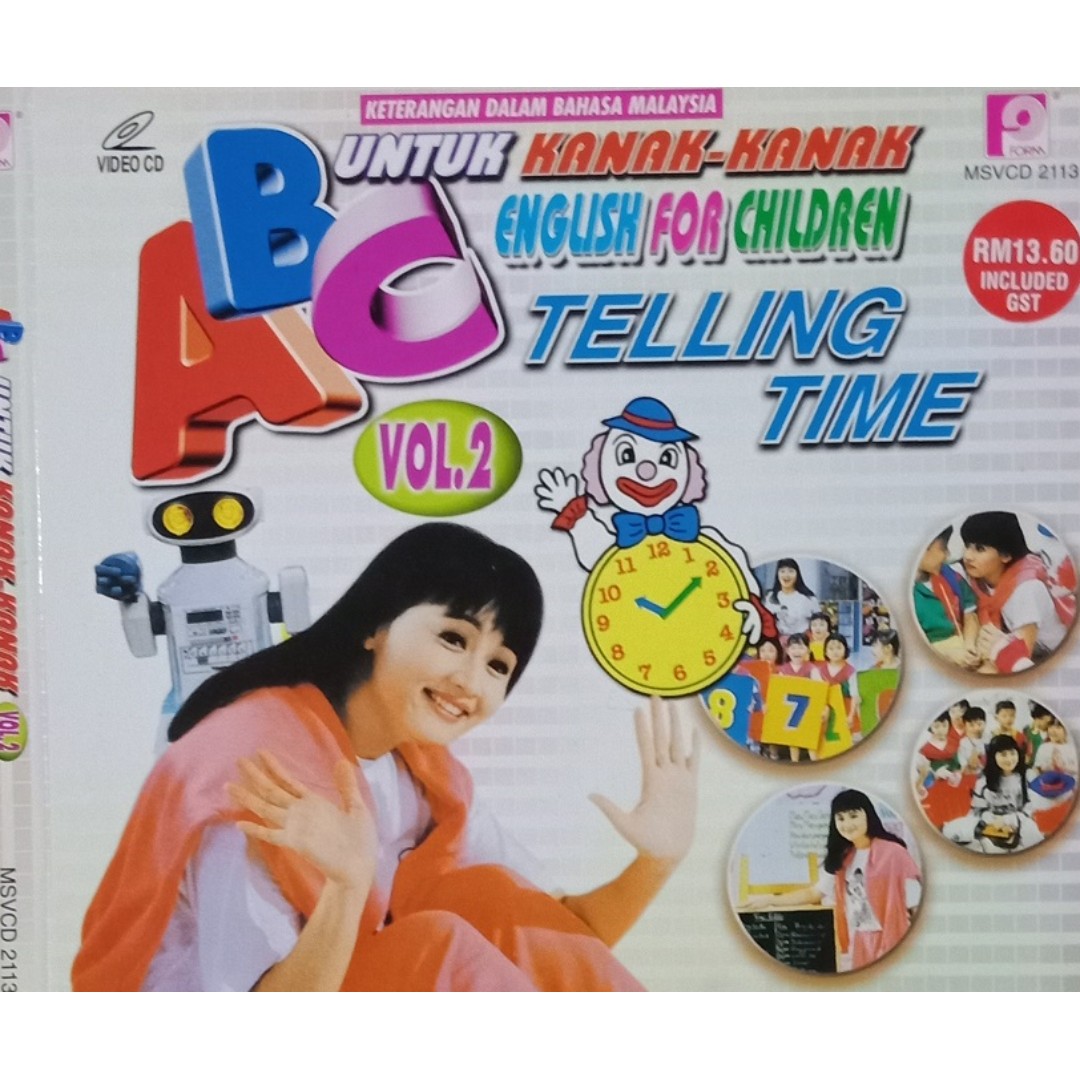 ABC English For Children Untuk Kanak-kanak Vol.2 VCD, Hobbies & Toys ...