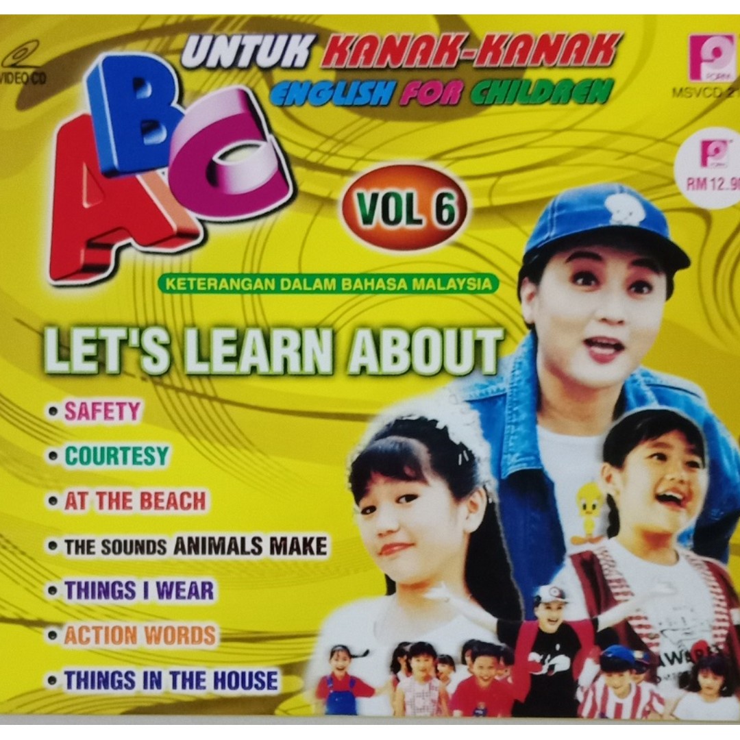 ABC English For Children Untuk Kanak-kanak Vol.6 VCD, Hobbies & Toys, Music & Media, CDs & DVDs ...