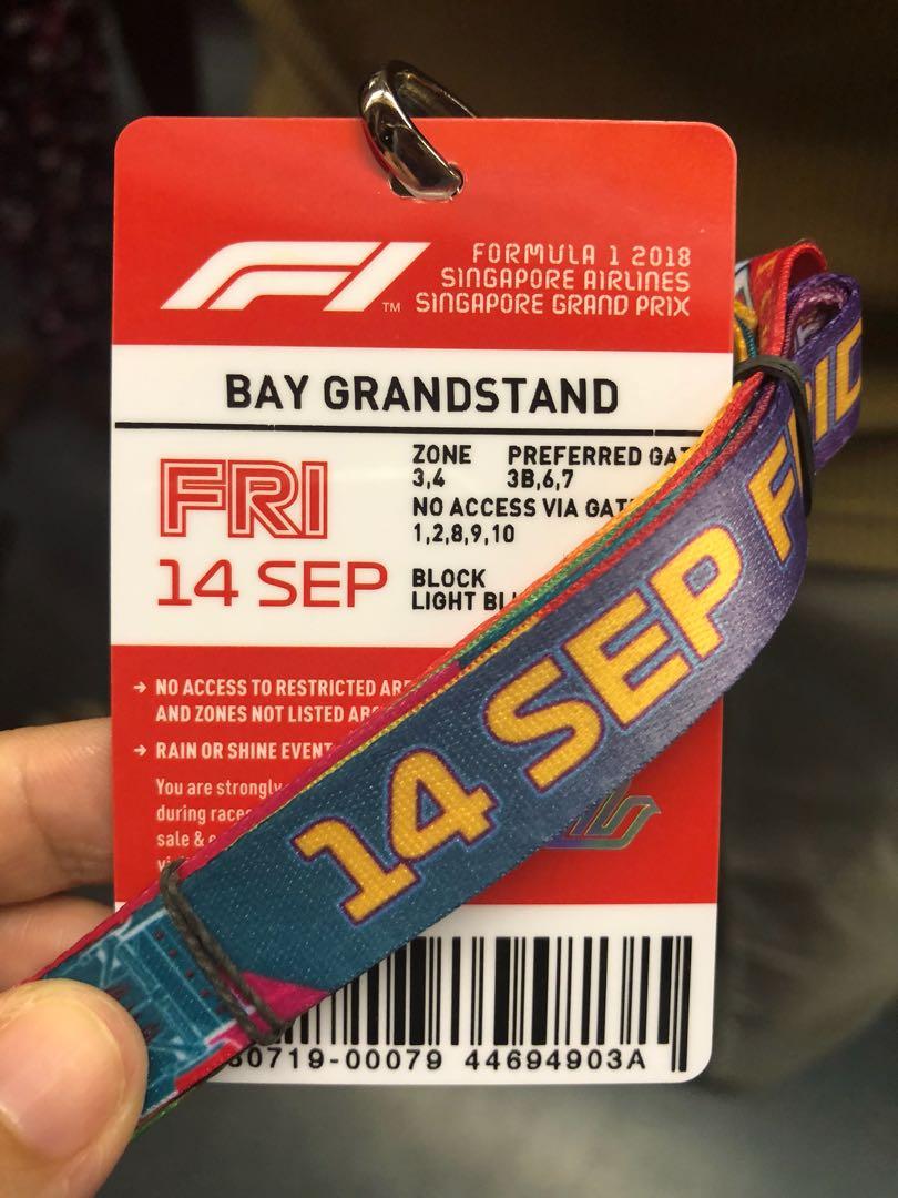 Cheap F1 ticket 14Sep Bay Grandstand, Tickets & Vouchers, Local ...