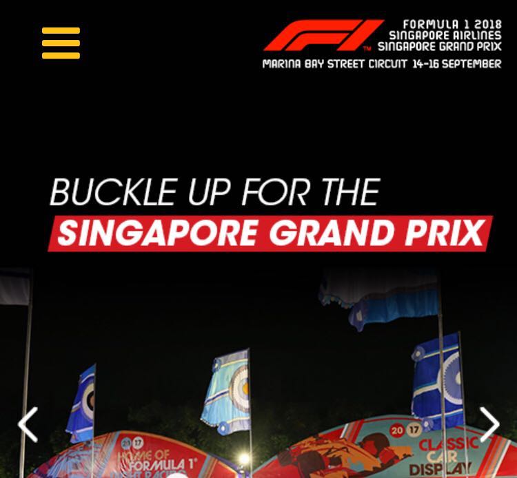 Formula 1 Sunday Ticket, Tickets & Vouchers, Event Tickets on Carousell