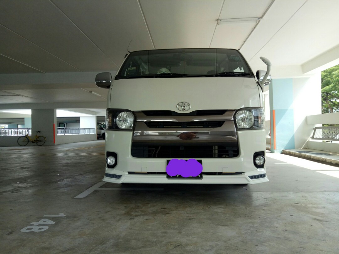 Hiace front lip follow by 058 paint, Car Accessories, Accessories on ...
