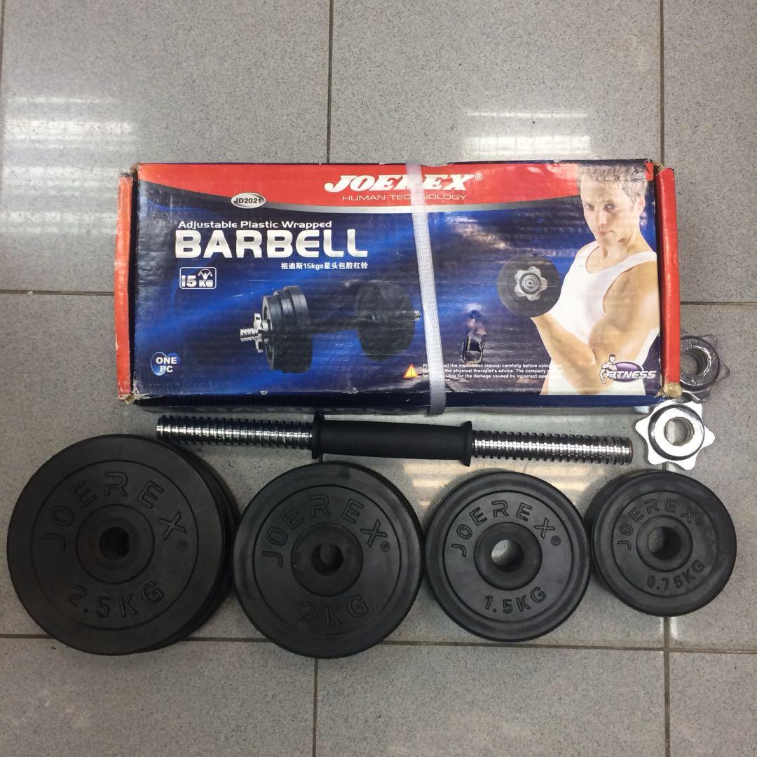 有門市～JOEREX DUMBBELLS 15KG 包膠 啞鈴 一隻裝 #JD2021, 運動產品, 運動與健身, 運動與健身 - 舉重和啞鈴 - Carousell