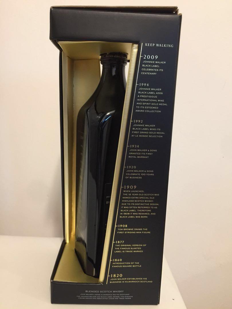 Johnnie Walker Black Label 100 year anniversary edition 750ml, 嘢食 & 嘢飲 ...