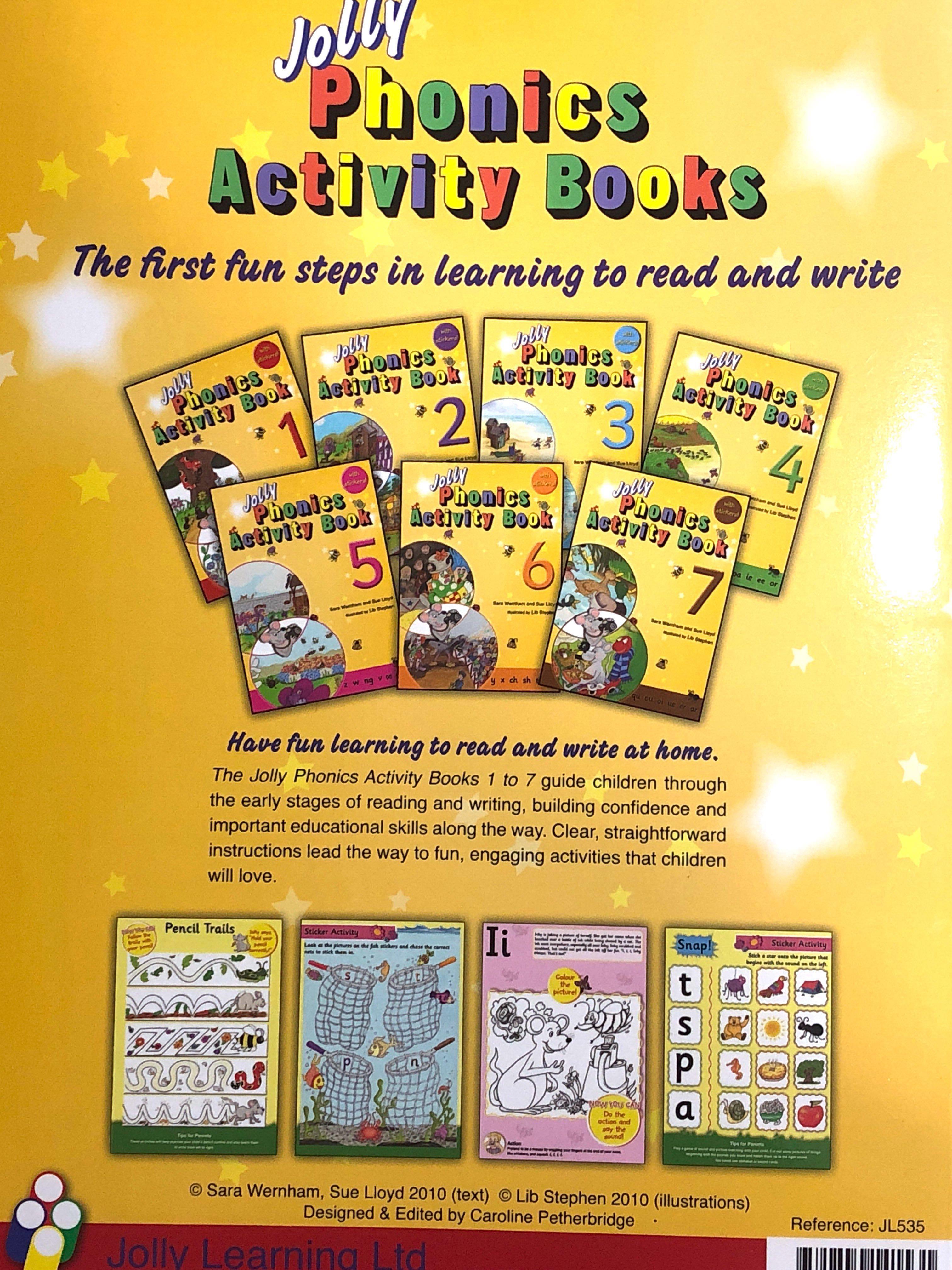 Jolly Phonics Activity Book Set , Hobbies & Toys, Books & Magazines ...