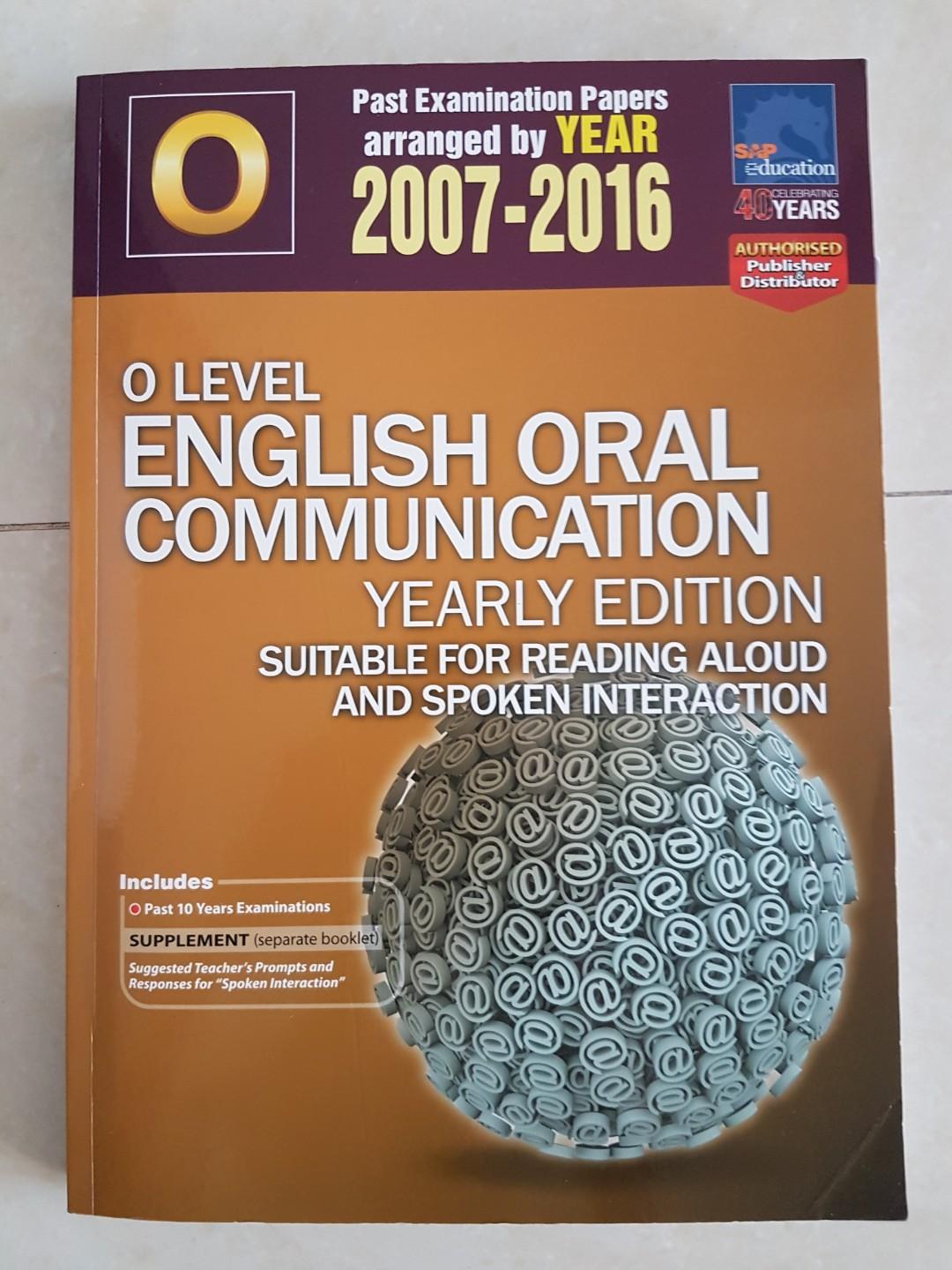 O Level English Oral Communication, Hobbies & Toys, Books & Magazines ...