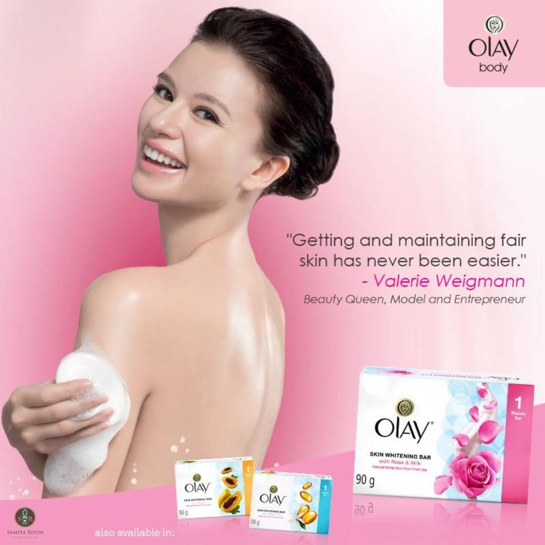 Olay Skin Whitening Bar With Rose And Milk 42g Beauty And Personal Care