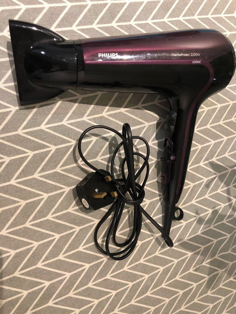 Philips ionic hair dryer with thermoprotect, Beauty & Personal Care ...
