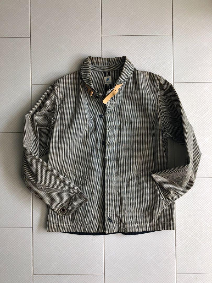 Pure Blue Japan Jacket with leather latch, Men's Fashion, Coats ...