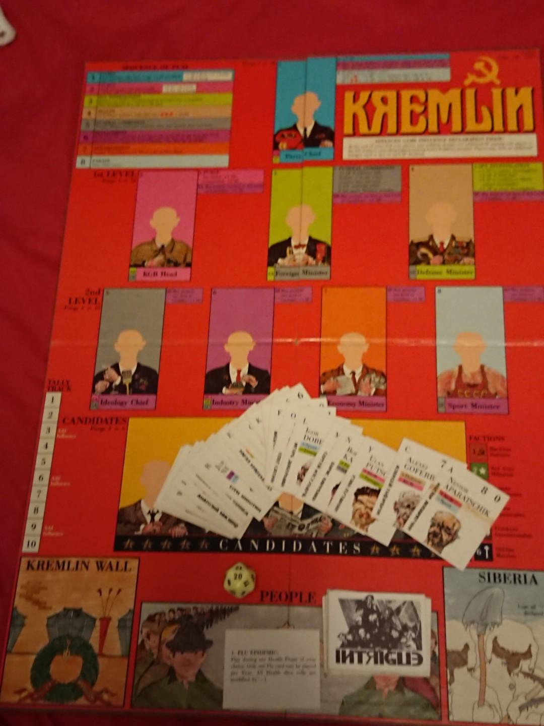 Rare Avalon Hill game -Kremlin fm 80's of political intrigue, Hobbies ...