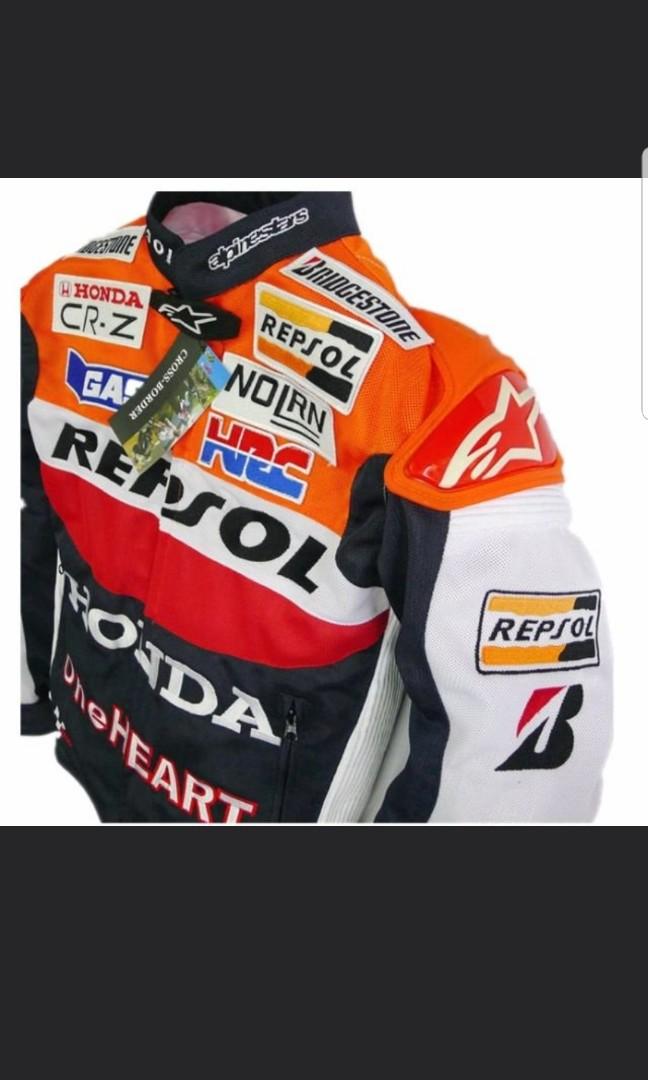 Repsol jacket, Motorcycles, Motorcycle Apparel on Carousell