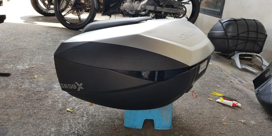 Shad SH59X top case expandable, Motorcycles, Motorcycle Accessories on ...