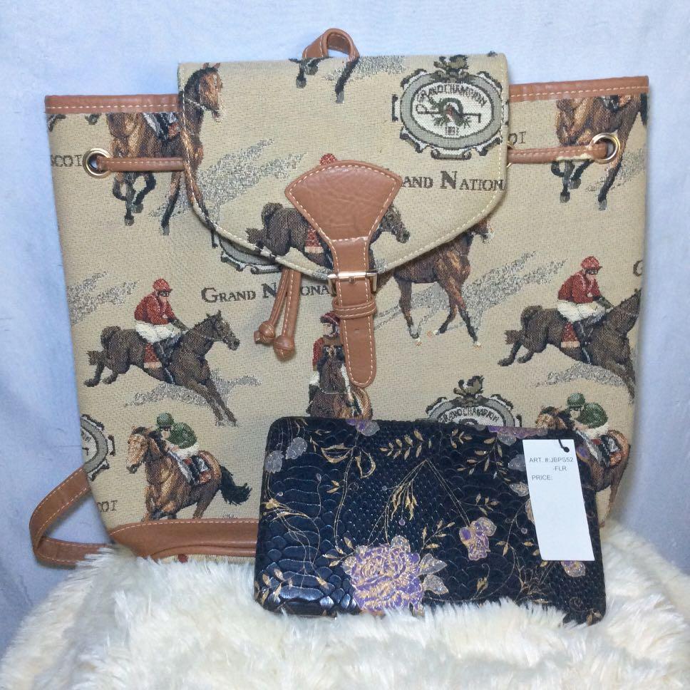 Signare Tapestry Women’s Fashion Canvas Flap Buckle Pull String ...