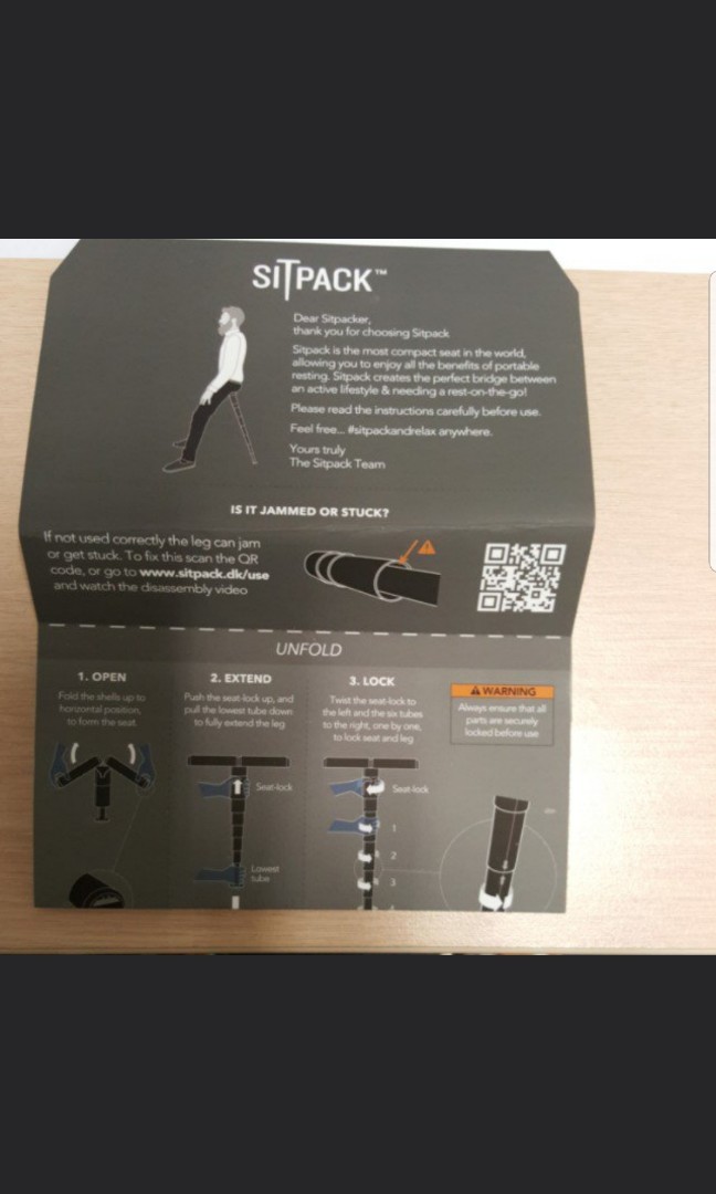 Sitpack, Travel, Travel Essentials, Outdoor & Camping on Carousell