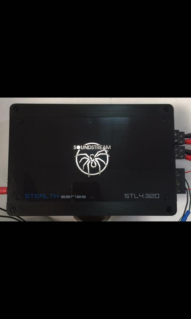Soundstream STL4.320 320W RMS, Stealth Series Stackable 4-Channel ...