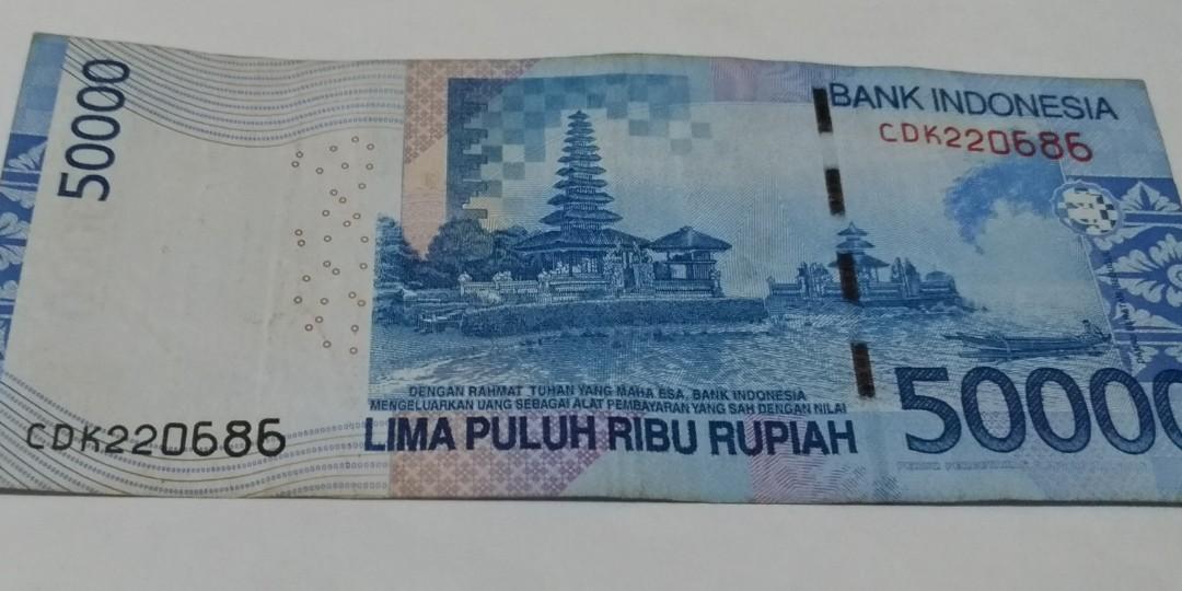 Uang 50 rb seri ulang tahun, Antik, Uang Lama di Carousell