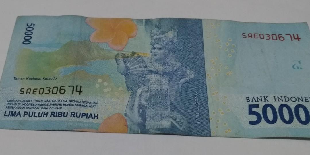 Uang 50 rb seri ulang tahun, Antik, Uang Lama di Carousell