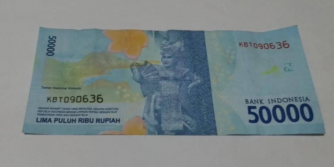 Uang 50 rb seri ulang tahun, Antik, Uang Lama di Carousell