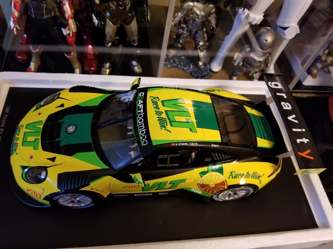 絕版1:18 100% Spark PORSCHE 911 VLT Macau 2016 limited edition, 興趣及遊戲, 旅行 ...