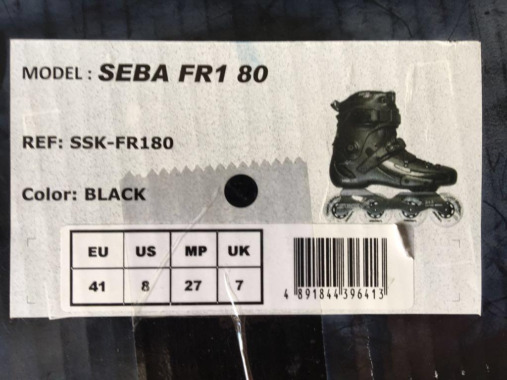 單線滾軸溜冰鞋 Seba Fr1 80, 運動產品, 運動與健身, 運動與健身 - 有氧健身器材 - Carousell