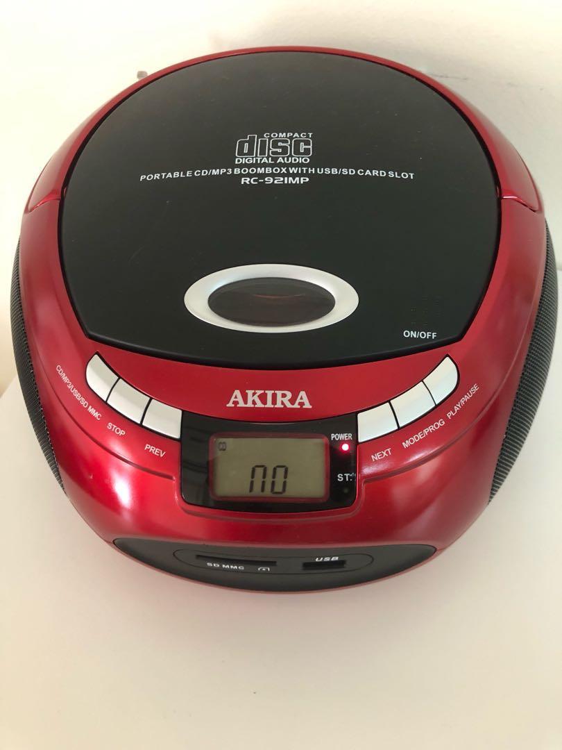 Akira CD player, Audio, Portable Music Players on Carousell