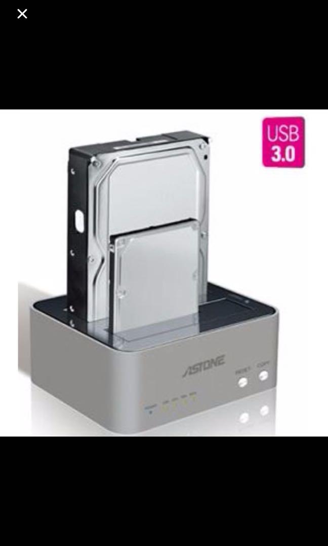 Astone DOC-232 Dual Hard Drive Clone Dock Duplicator, Computers & Tech ...