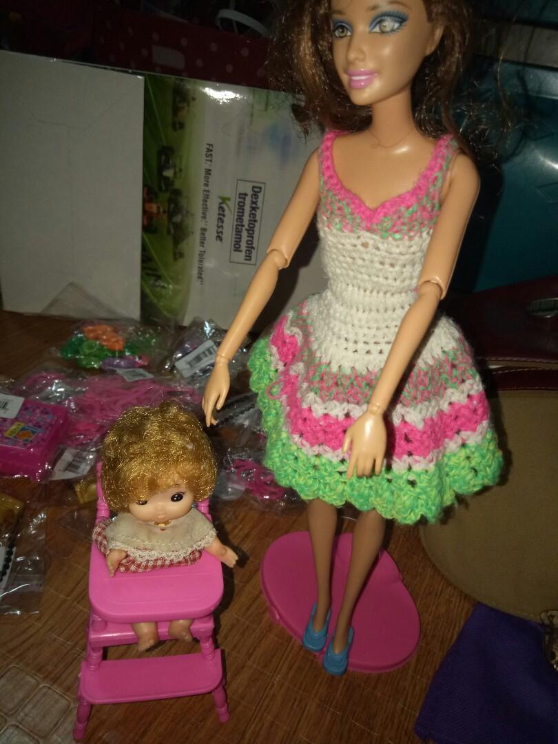 Barbie baby high chair toy, Babies & Kids, Infant Playtime on Carousell