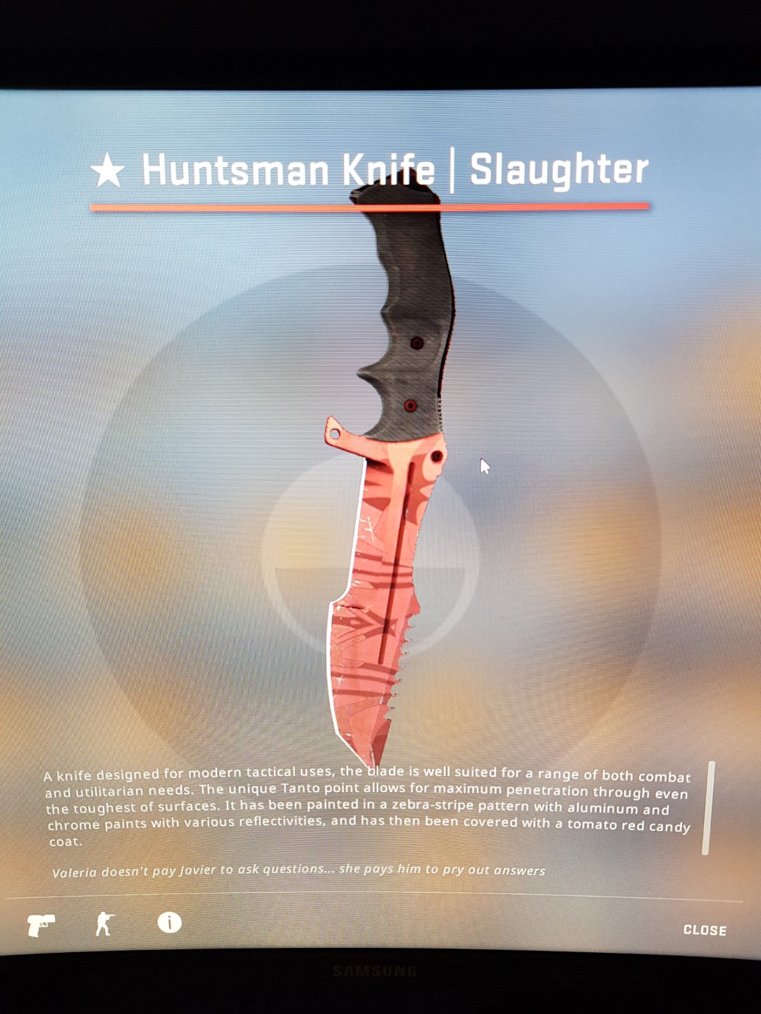 Csgo knife! Huntsman Knife | Slaughter!, Video Gaming, Gaming ...