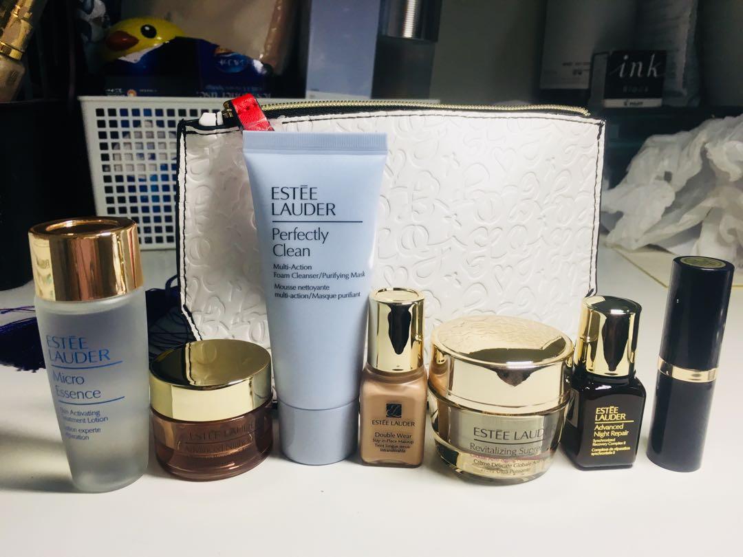 Estee Lauder Sample Set, Beauty & Personal Care, Face, Makeup on Carousell
