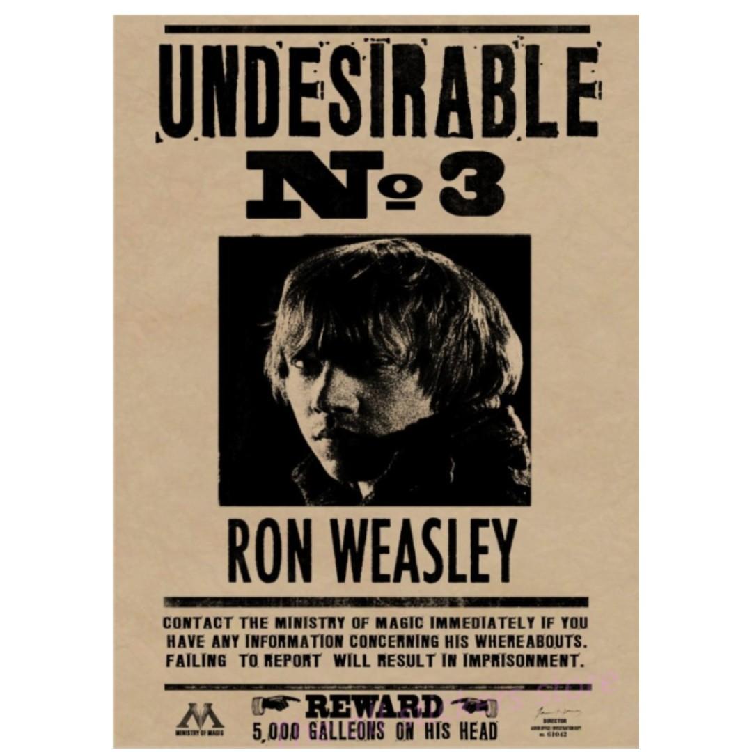 Harry Potter - Wanted Posters, Design & Craft, Handmade Craft on Carousell