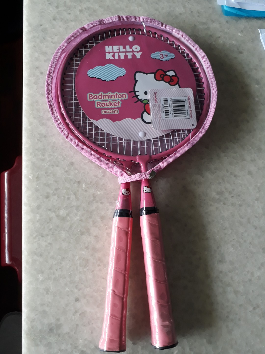 Hello Kitty badminton rackets & ball/shuttlecock, Sports Equipment ...