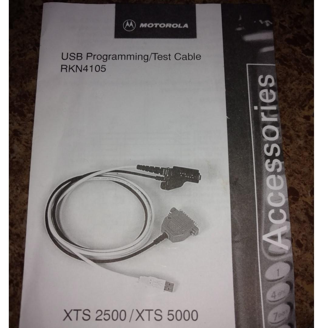Motorola Radio RKN4105 USB Programming Cable XTS2500 XTS5000 RKN4105 ...