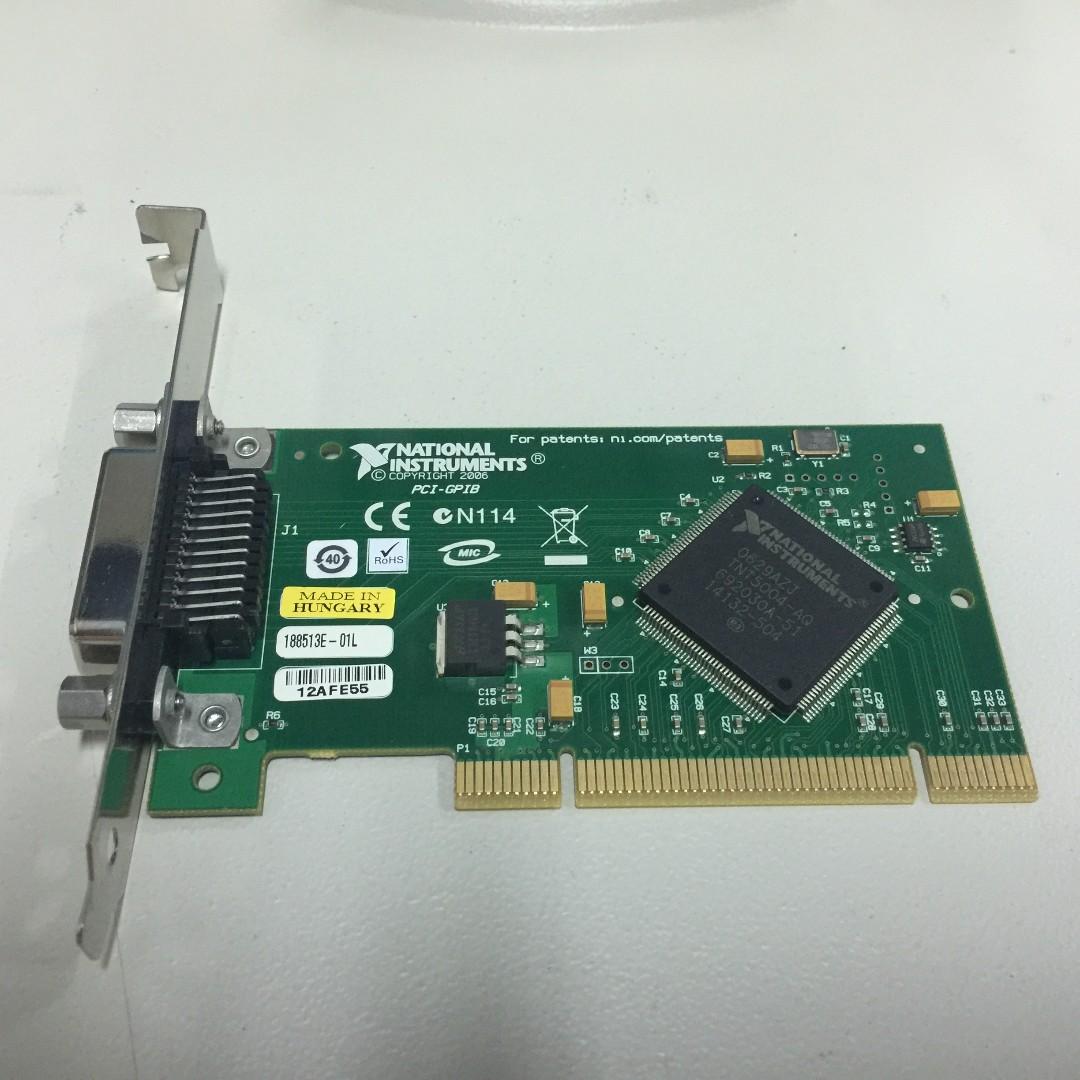National Instruments PCI-GPIB Card, 188513E-01L, Computers & Tech ...