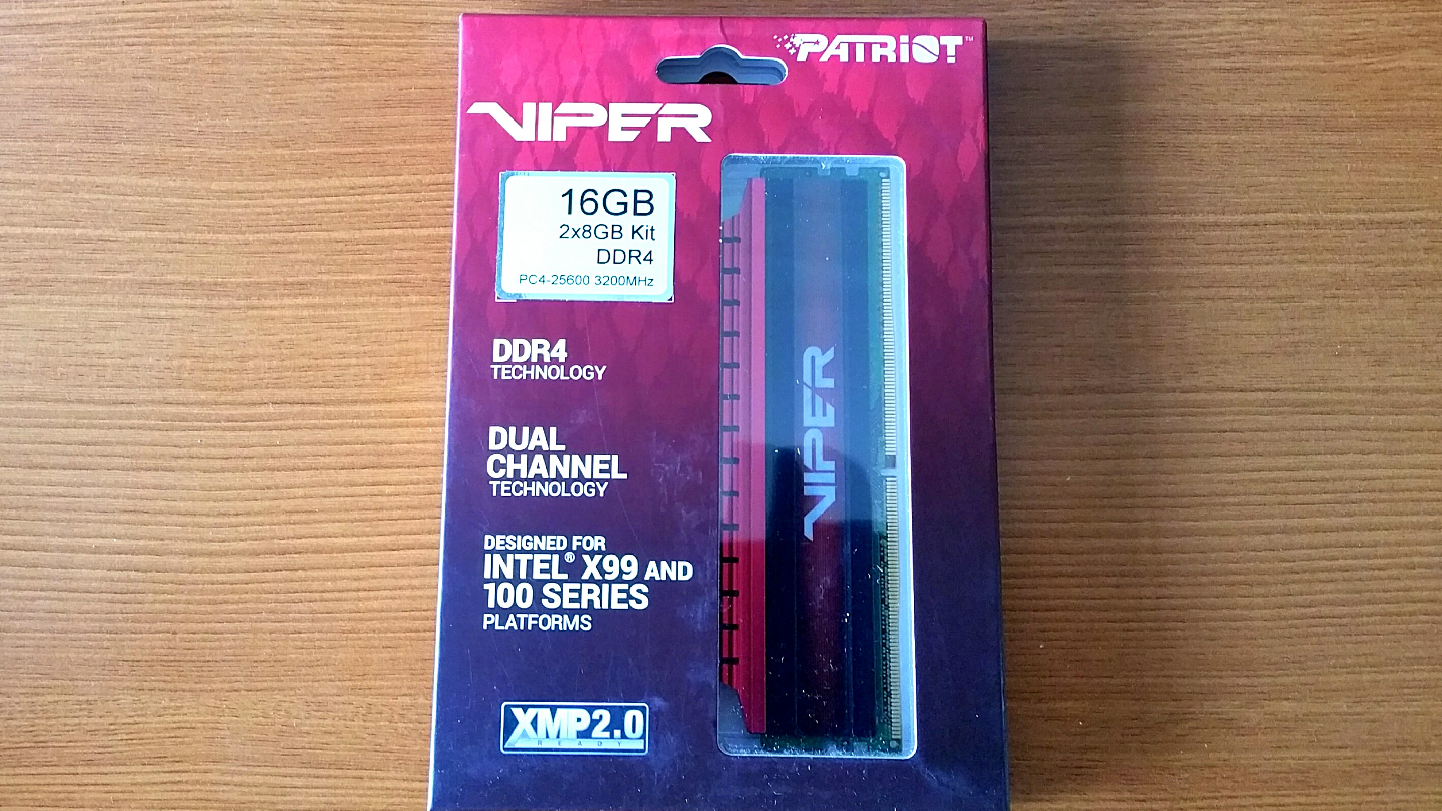 Patriot Viper DDR4 3200mhz 2 x 8gb = 16gb RAM memory for desktop ...