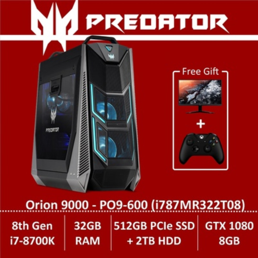 Predator Orion 9000 PO9-600 (i787MR322T08) Gaming Desktop Retail $4198 ...