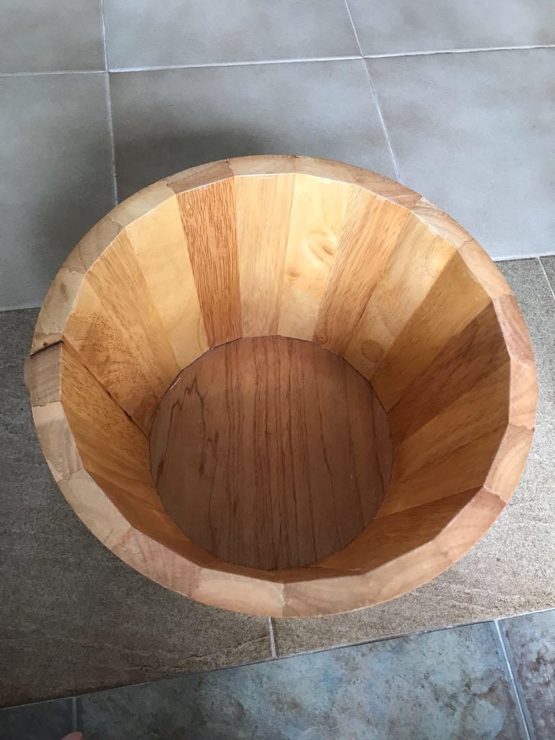 Prosperous wooden rice container, Furniture & Home Living, Kitchenware ...