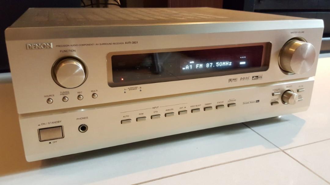 (SOLD) "SALES" DENON AVR-3801 AV Surround Receiver, Audio, Soundbars ...