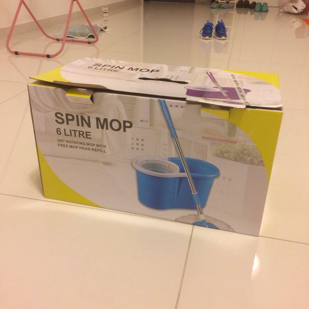 SPIN MOP - brand new, Furniture & Home Living, Cleaning & Homecare ...