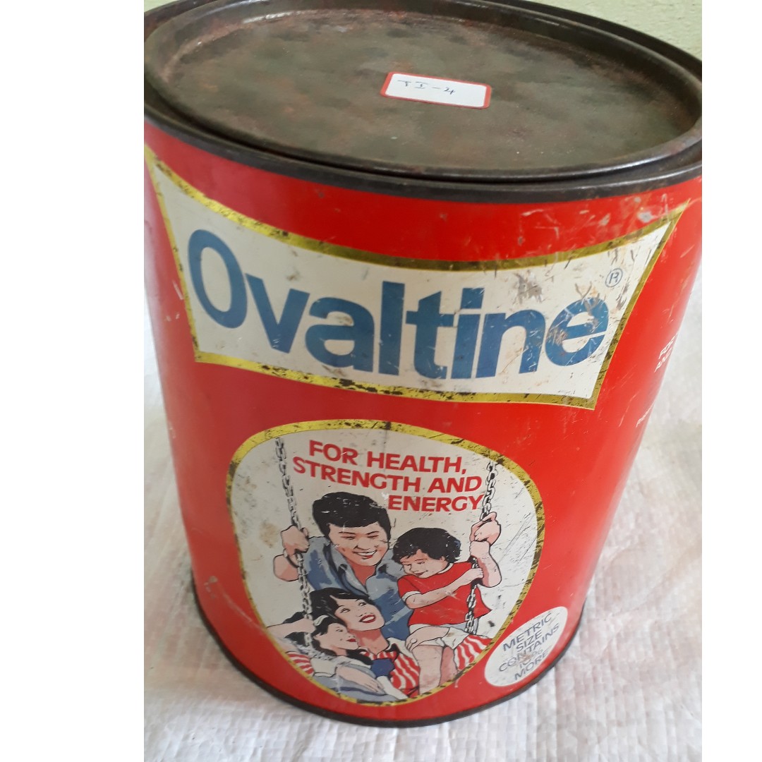 Vintage Ovaltine Drink Mix Food Beverage Tin Can MALAYSIA 1.5 Kg BIG Size - ti04, Food & Drinks ...