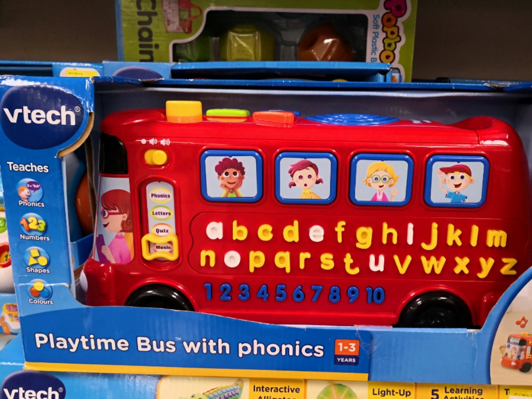 Vtech playtime bus with phonics, Babies & Kids, Infant Playtime on ...
